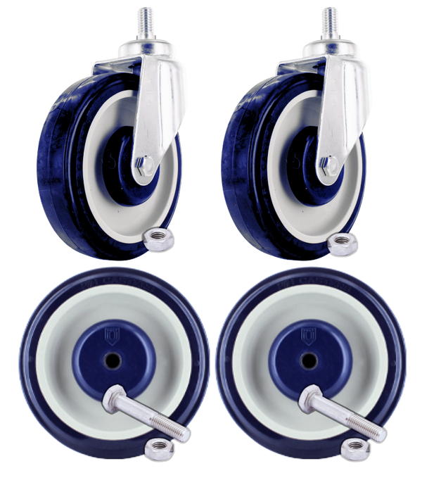 P&H 5" Shopping Cart Full Caster Replacement Set – Shopping Cart Wheels